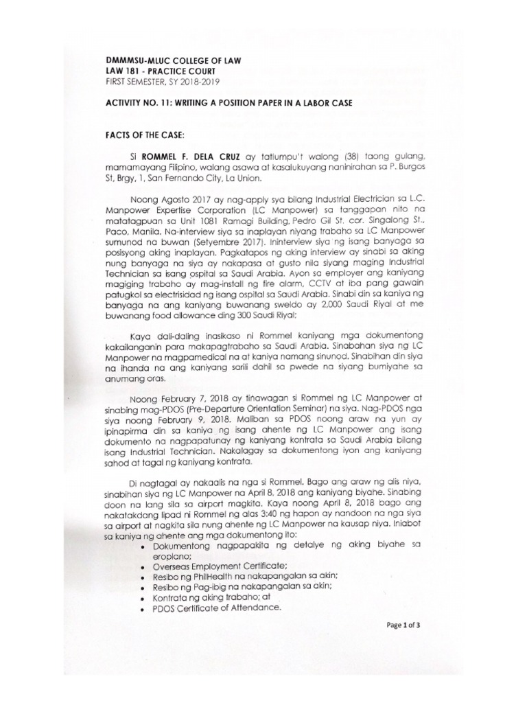 Dmmmsu Mluc College of Law | PDF