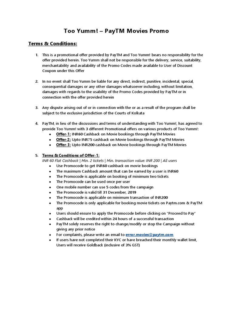 Paytm Promo Template | PDF | Government | Justice