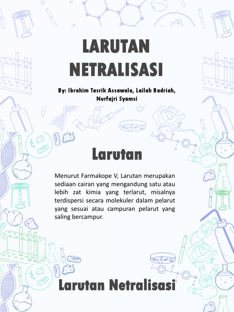 Larutan Netralisasi | PDF | Kesehatan Holistik