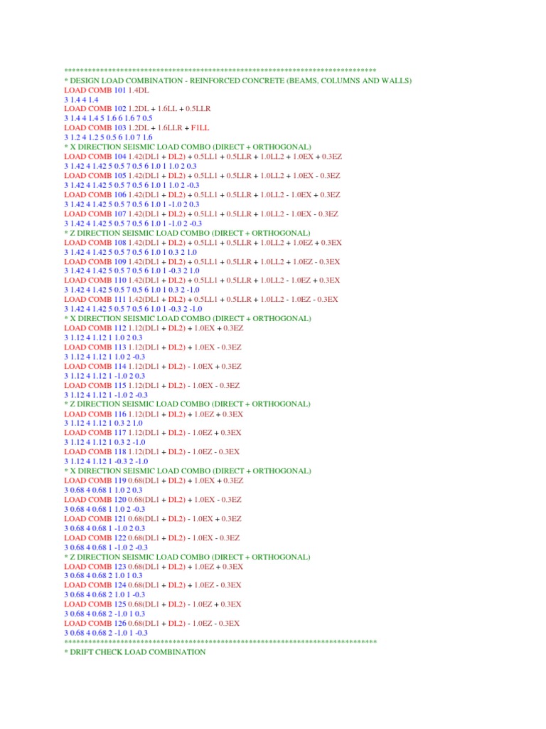 Design Load Combination Pdf Engineering Building Materials