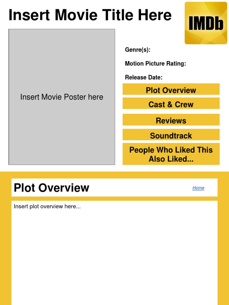 IMDB Template | PDF