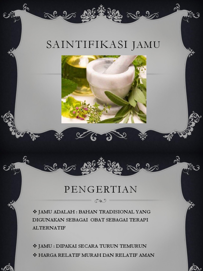 Saintifikasi Jamu: Obat Tradisional Terbukti | PDF | Griya & Taman ...