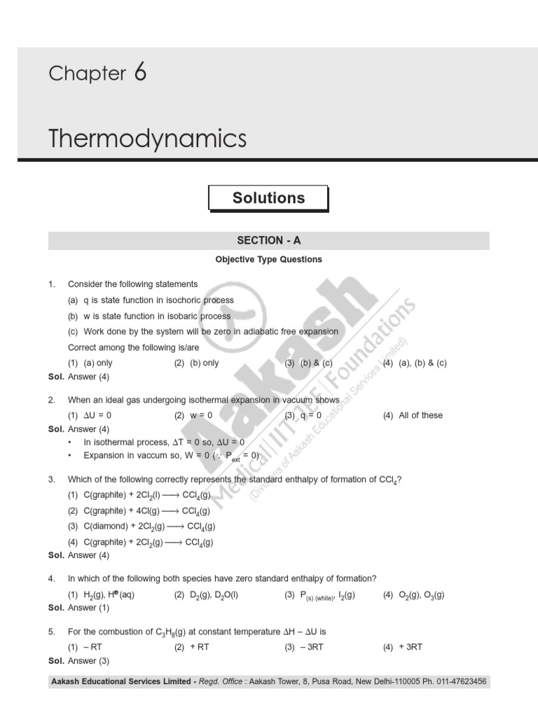 Chemistry Thermodynamics | PDF | Enthalpy | Entropy