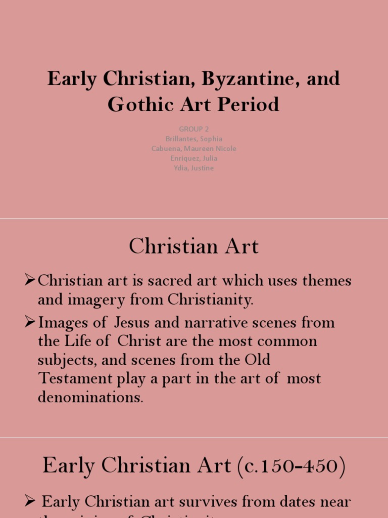 Early Christian, Byzantine, and Gothic Art | PDF | Christian Art | Mosaic