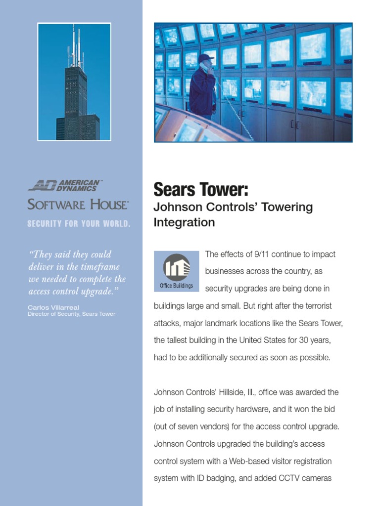 Sears Tower Case Study LT PDF | PDF | Closed Circuit Television | Elevator