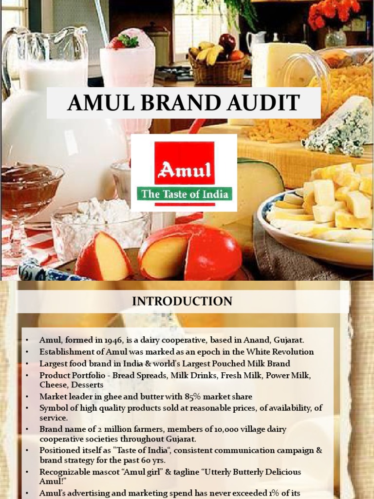 Amul Brand Audit | PDF | Brand | Dairy