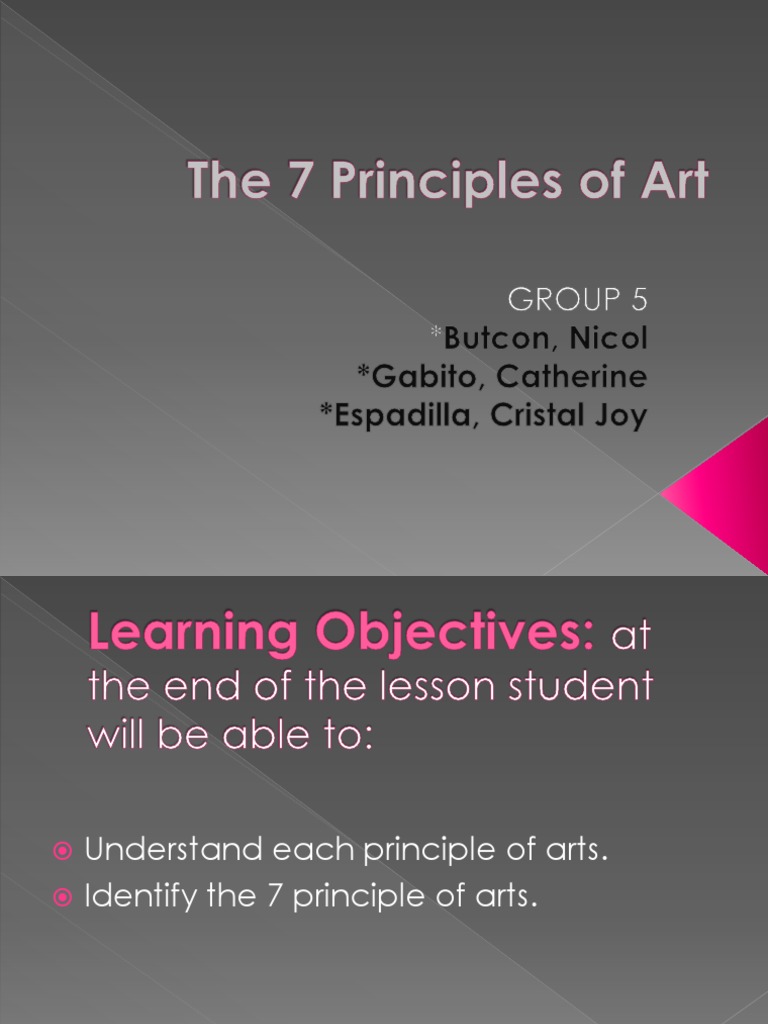 Understanding the 7 Principles of Art | PDF | Composition (Visual Arts ...