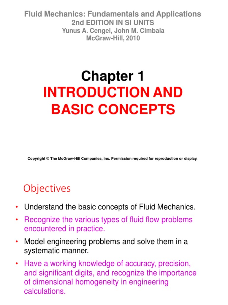Chapter 1-Introduction and Basic Concepts | PDF | Fluid Dynamics ...