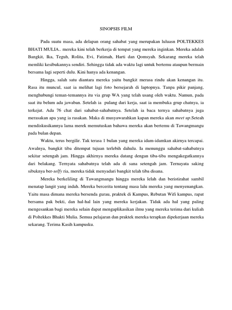 Contoh Skrip Film Pendek by Teguh | PDF