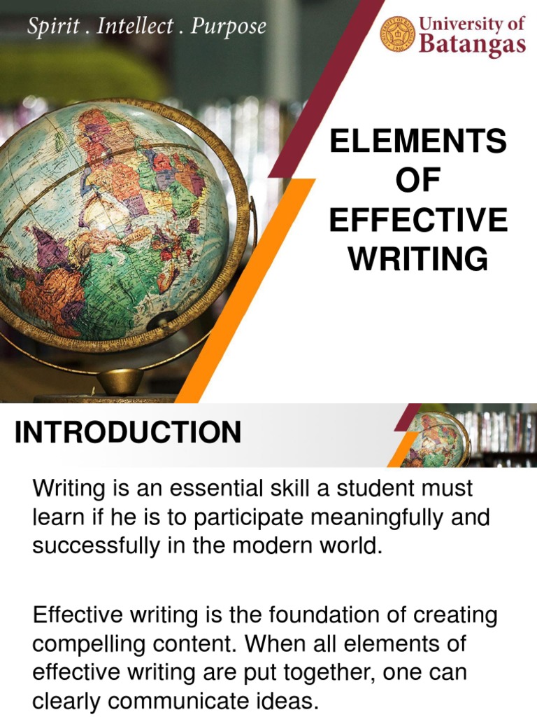 Elements of Effective Writing | PDF | Human Communication | Linguistics