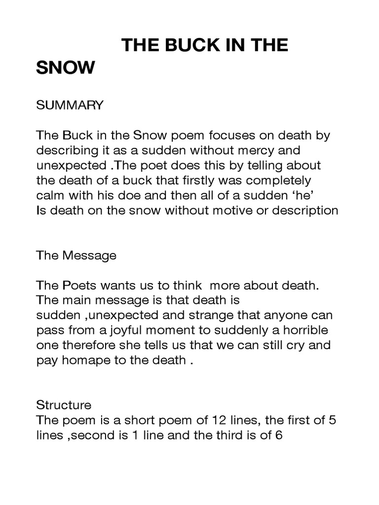 Buck in The Snow | PDF