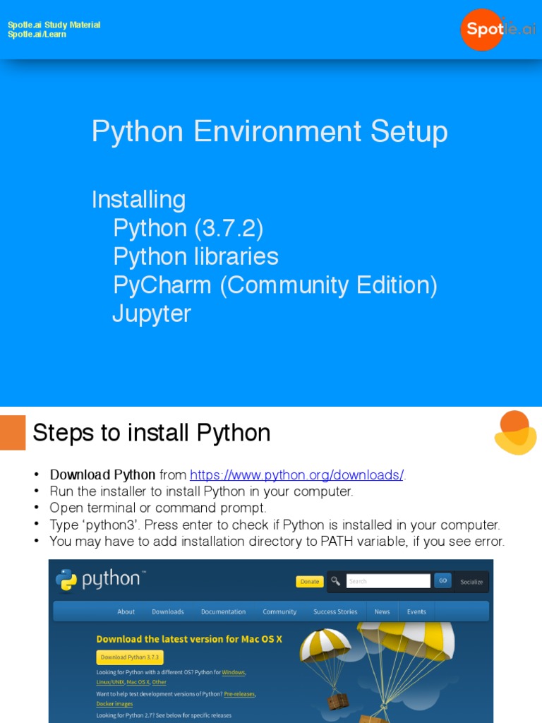 Python Environment Setup PDF | Download Free PDF | Machine Learning ...