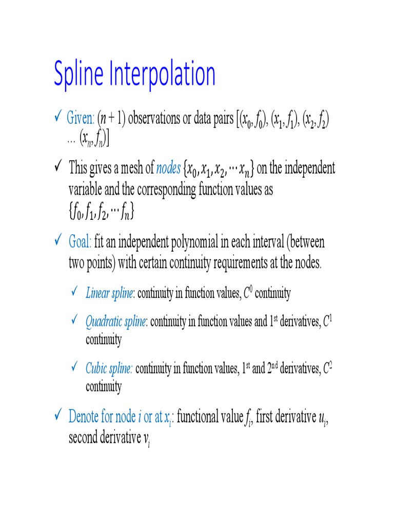 Lecture 26 | PDF | Finite Difference | Interpolation