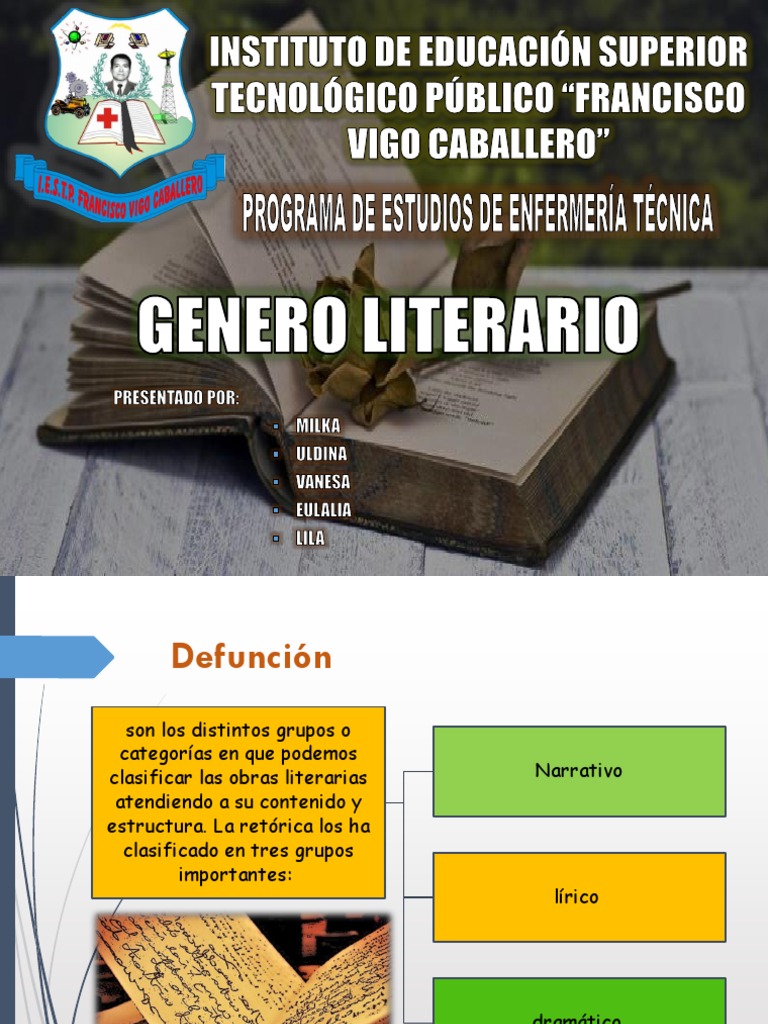 Genero Literario - Diapositiva | PDF | Narrativa | Science