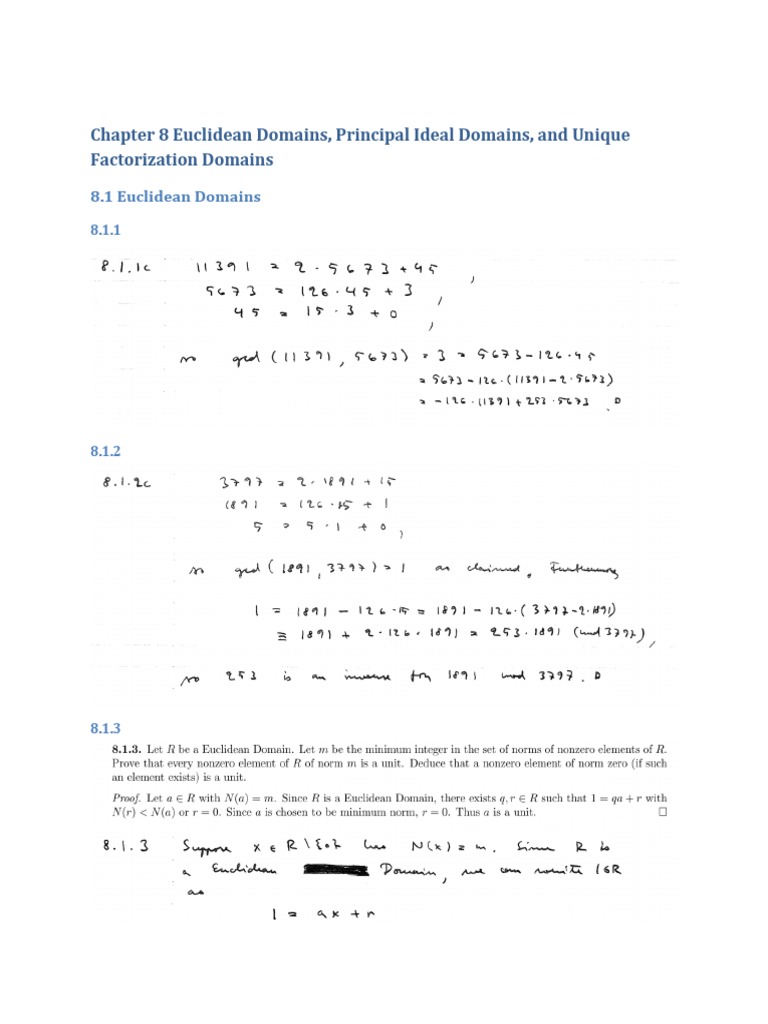 Dummit Chapter 8 | PDF