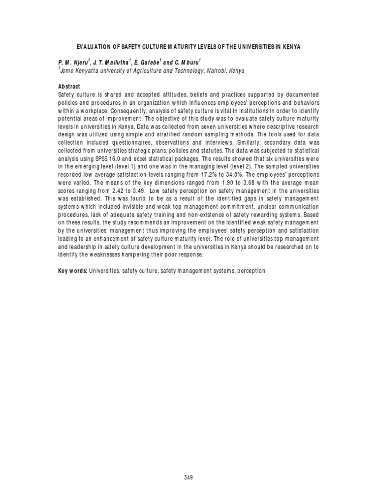 Evaluation of Maturity Level PDF | PDF | Likert Scale | Occupational ...