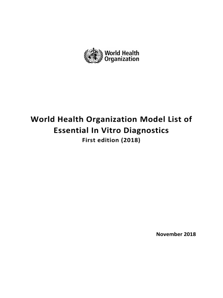 Who Edl 2018 PDF | Download Free PDF | Medical Device | Health Care