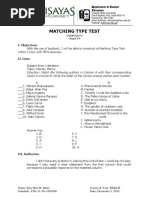 Matching Type Test | PDF