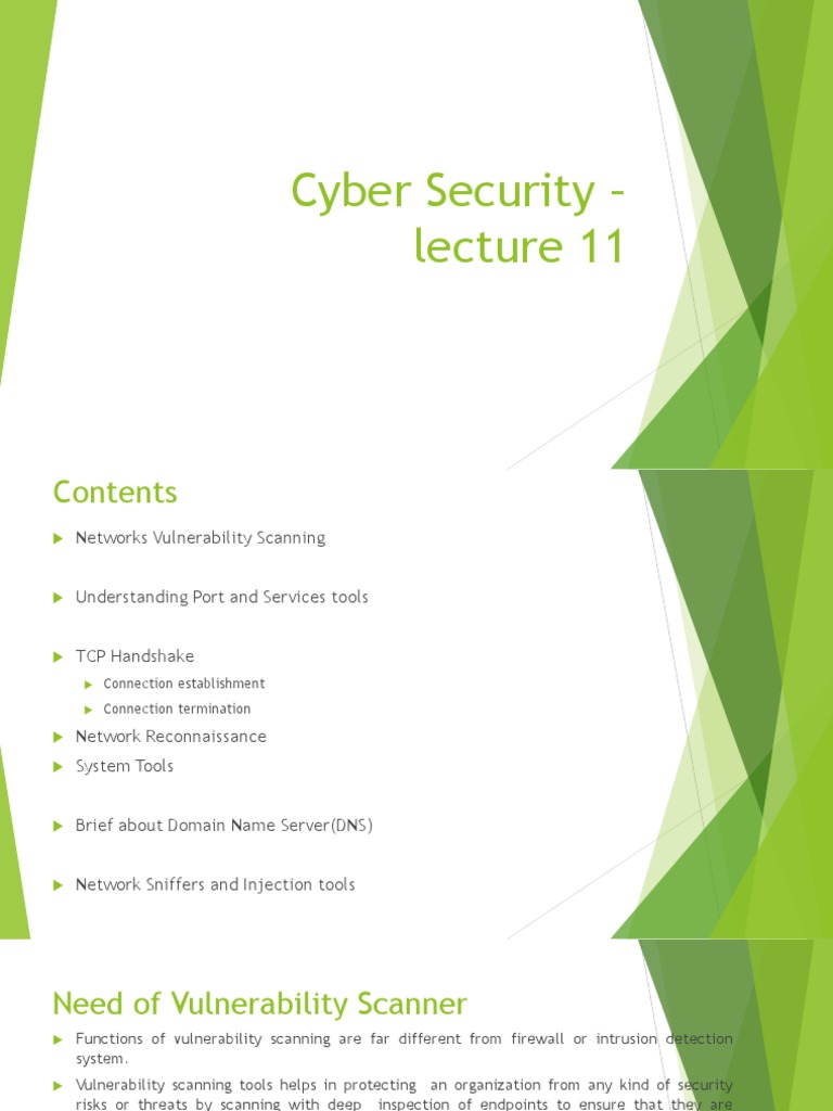 Cyber Security Lecture 11 Pdf Port Computer Networking Domain Name System