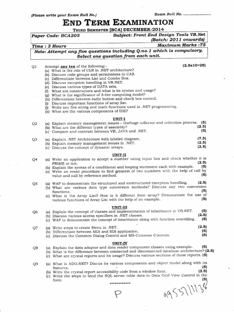 Ipjugaad - BCA 3rd Sem Front End Design Tools VB. Net Paper 2014 PDF ...