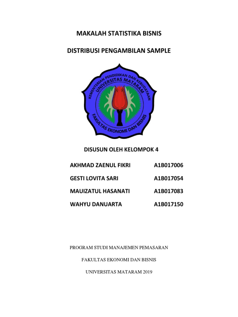 Distribusi Pengambilan Sample | PDF