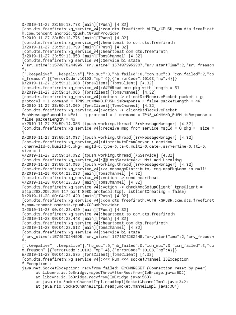 0 1 App Log | PDF | Port (Computer Networking) | Internet Protocols