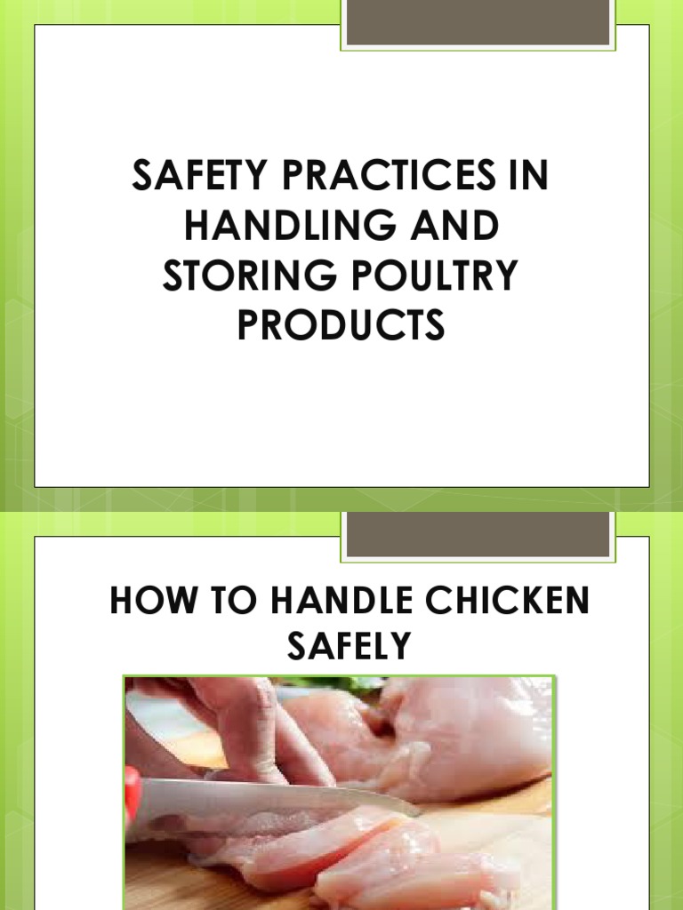 Safe Handling and Storage of Poultry | PDF | Foodborne Illness | Poultry