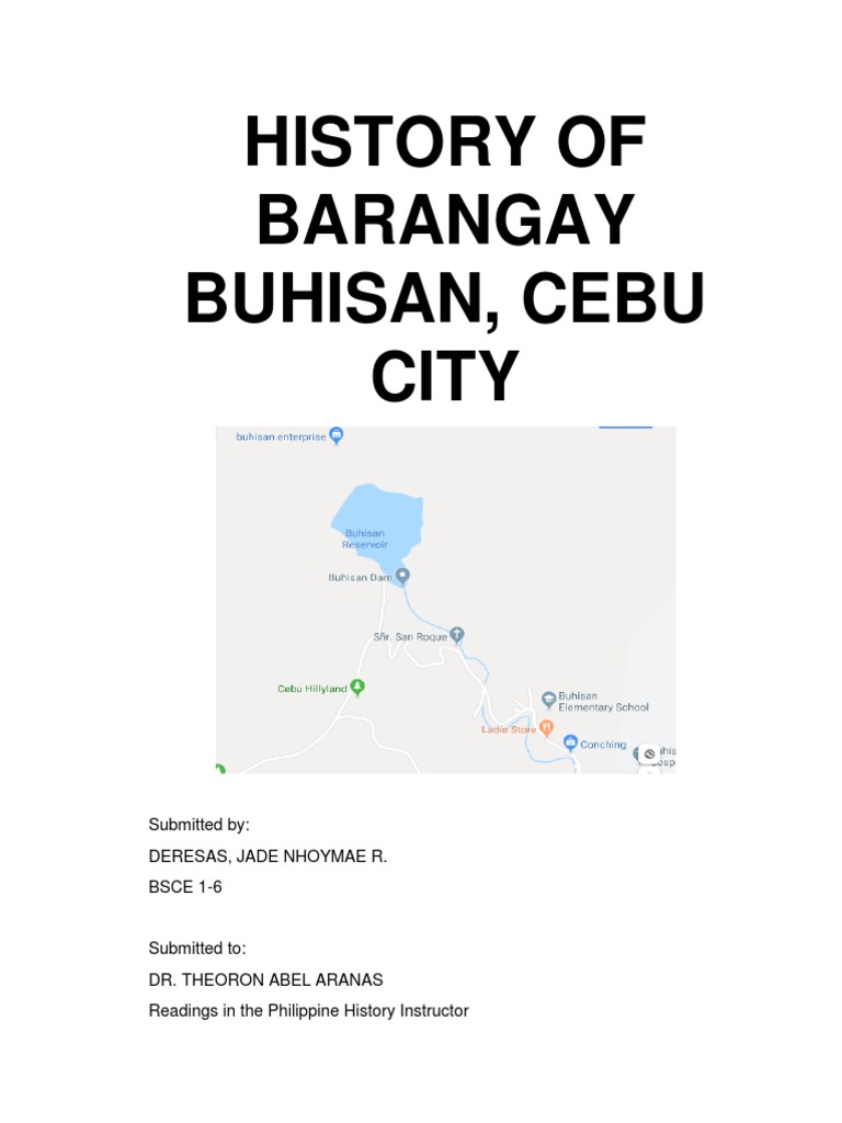 History of Barangay Buhisan | PDF