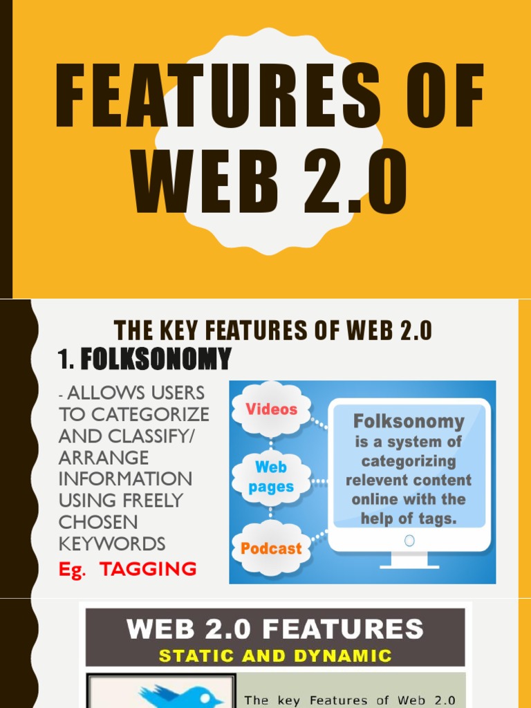 Features of Web 2.0 | PDF | Smartphone | Web 2.0
