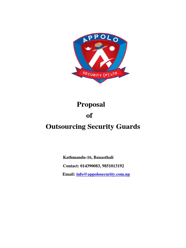 Proposal to Outsource Security Guards | PDF | Security Guard | Firefighter