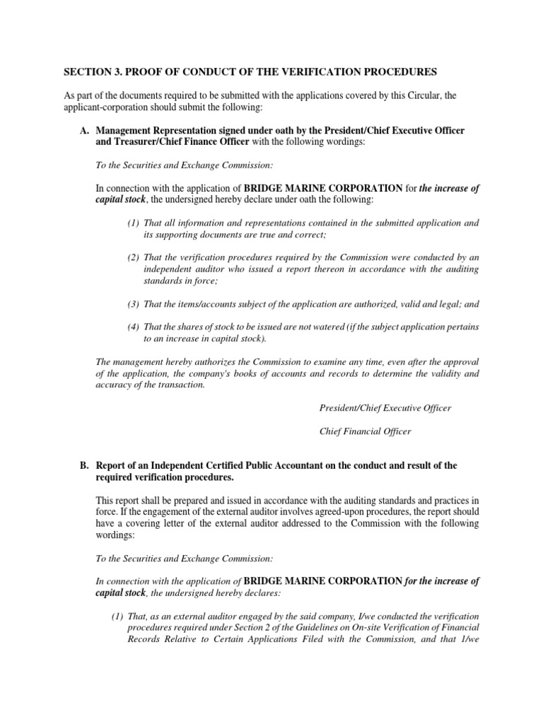 Sec Memo Circular No.6 Series of 2008 Section 3 | PDF | U.S. Securities ...