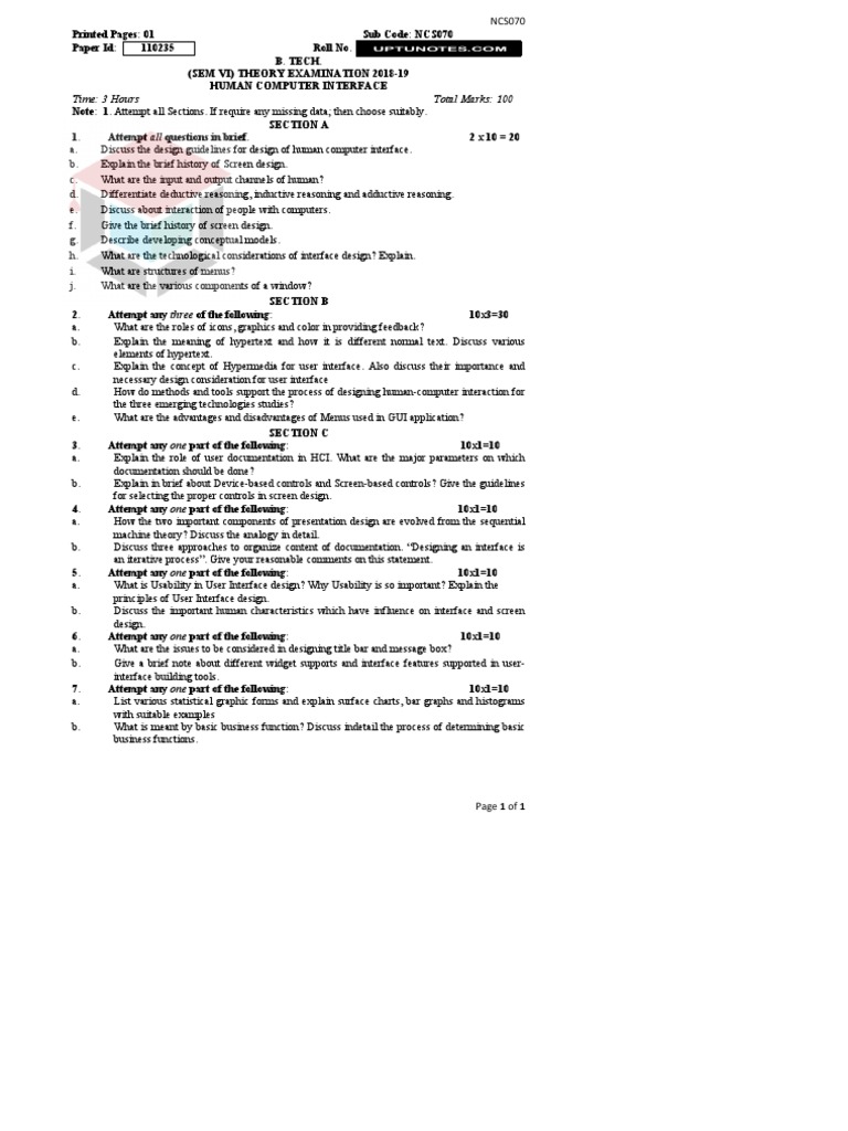 Human Computer Interface | PDF | Graphical User Interfaces | Human–Computer Interaction