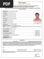 Admit Card Format | PDF | Identity Document | Government Information