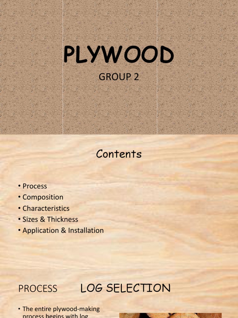 Plywood Manufacturing Process | PDF | Plywood | Framing (Construction)