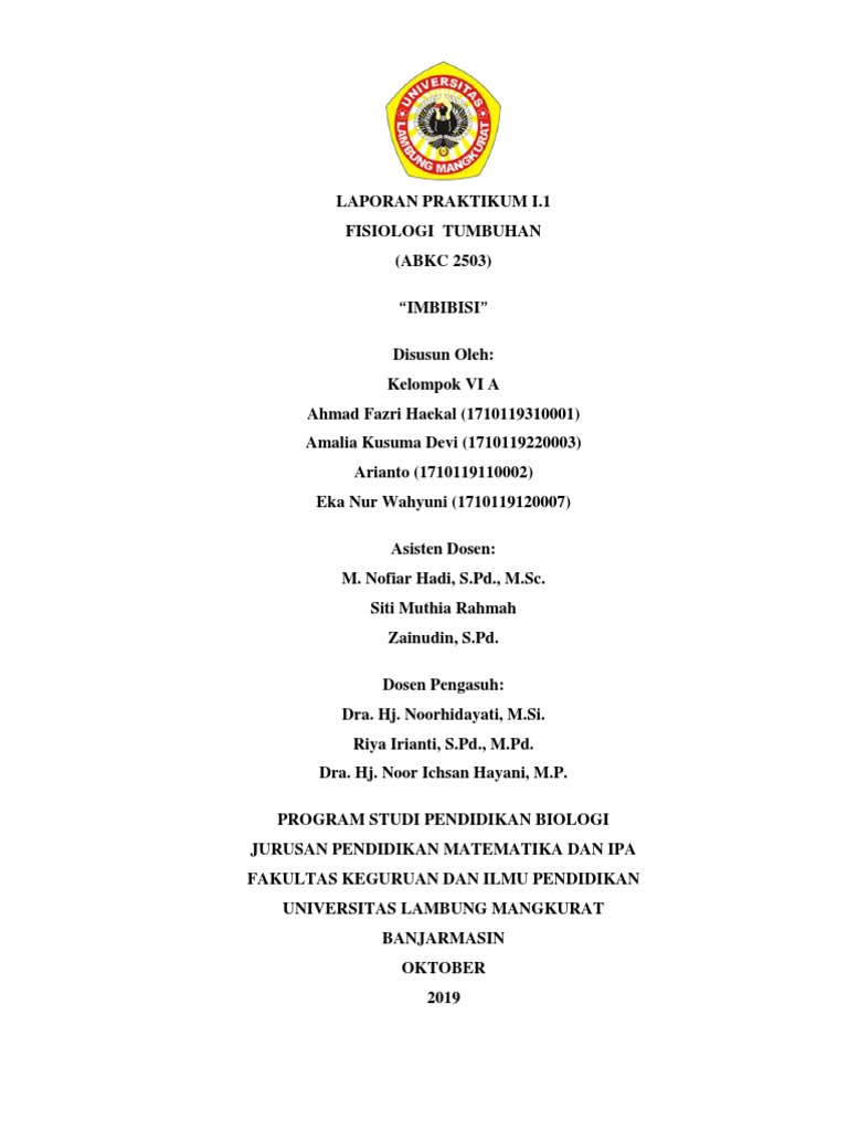 1.1 Laporan Imbibisi | PDF