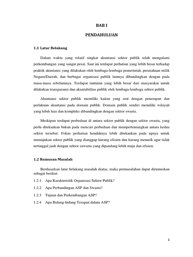 BAB 1 Asp | PDF | Bisnis | Pengelolaan Keuangan & Uang