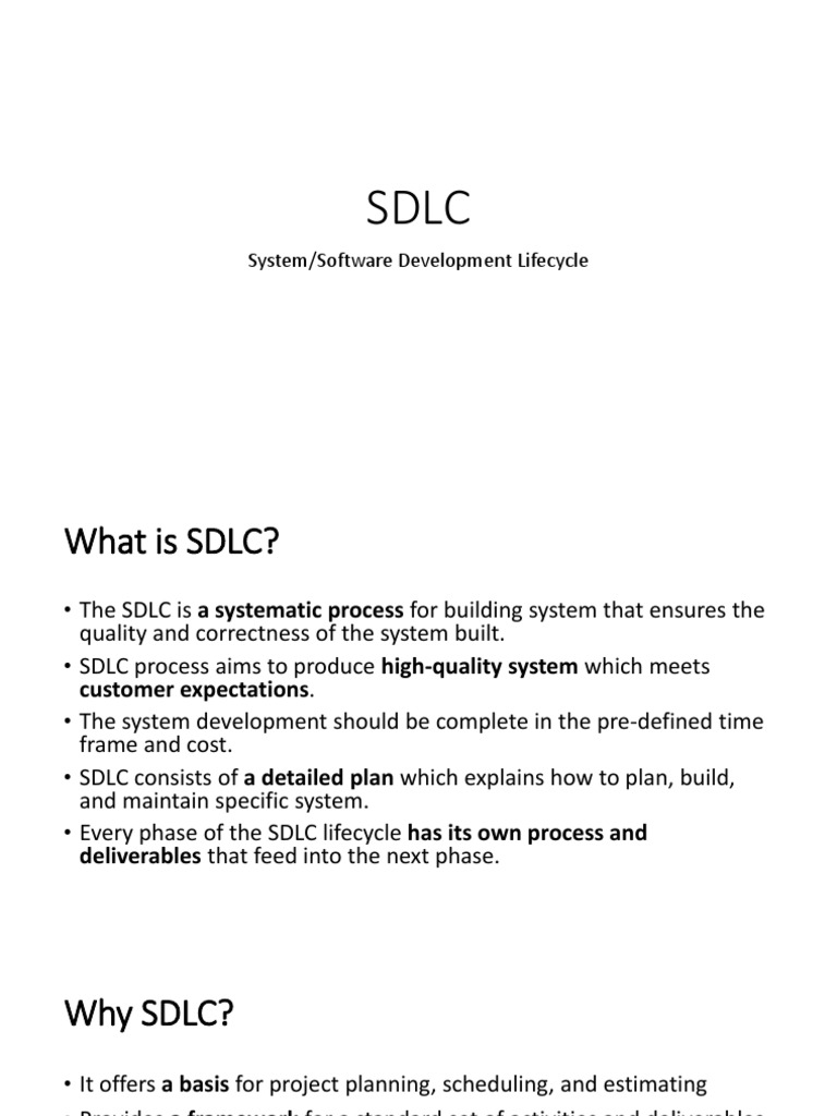 SDLC | PDF | Software Development | Software Testing