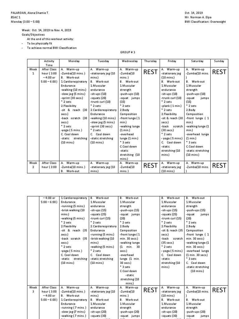 PE Training Program | Download Free PDF | Flexibility (Anatomy) | Sports