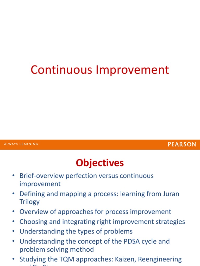 Continuous Improvement Strategies Overview | PDF | Six Sigma | Business ...
