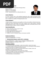 Bangladeshi CV Template | PDF | Bangladesh | Vocational Education