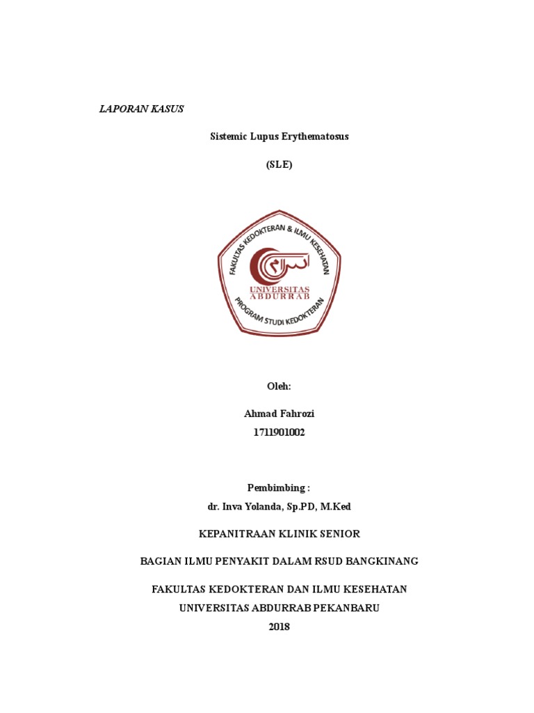 Laporan Kasus SLE untuk Medis | PDF