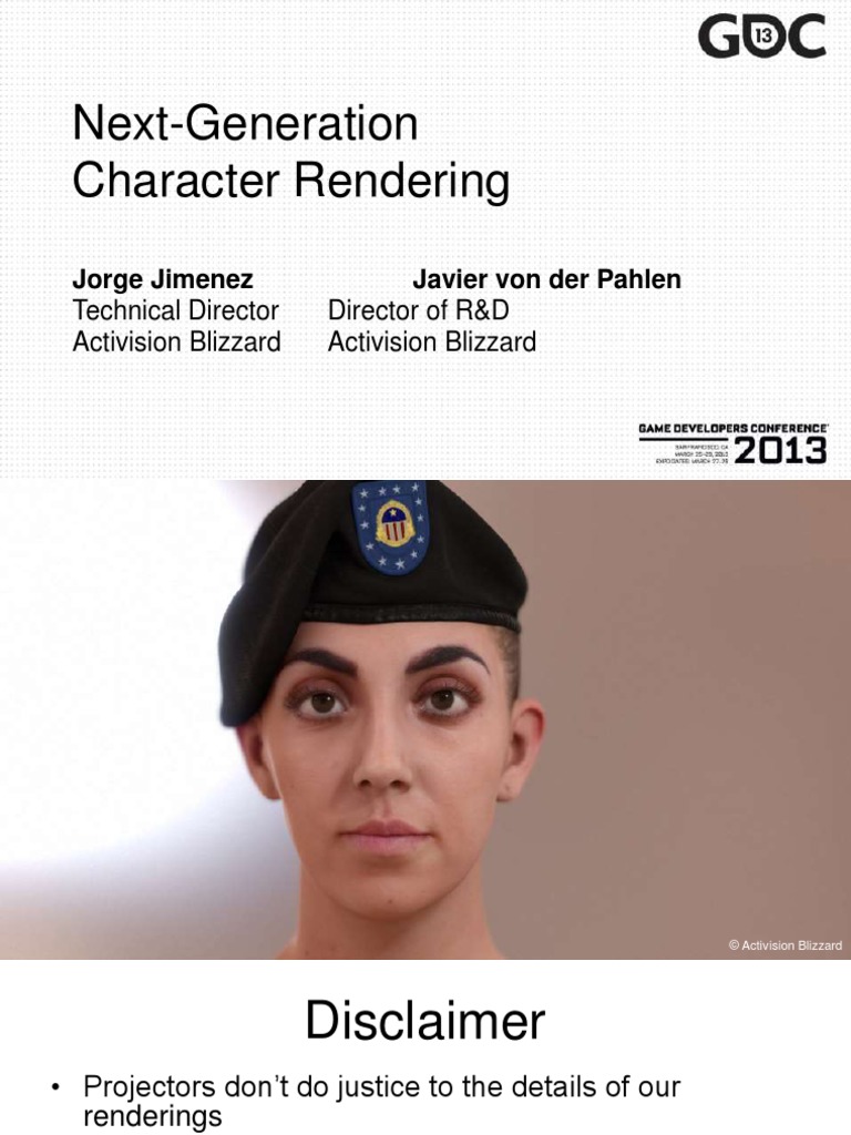 Next Gen Character Rendering | PDF | Rendering (Computer Graphics ...