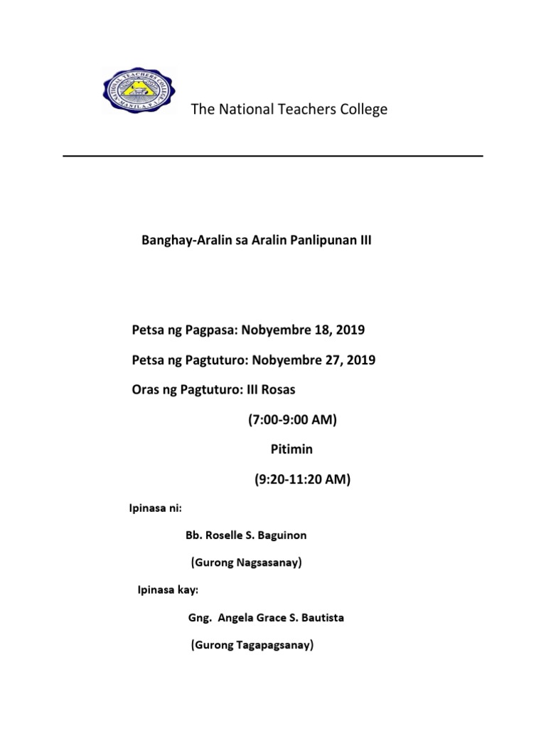 Semi Detailed Lesson Plan in AP | PDF