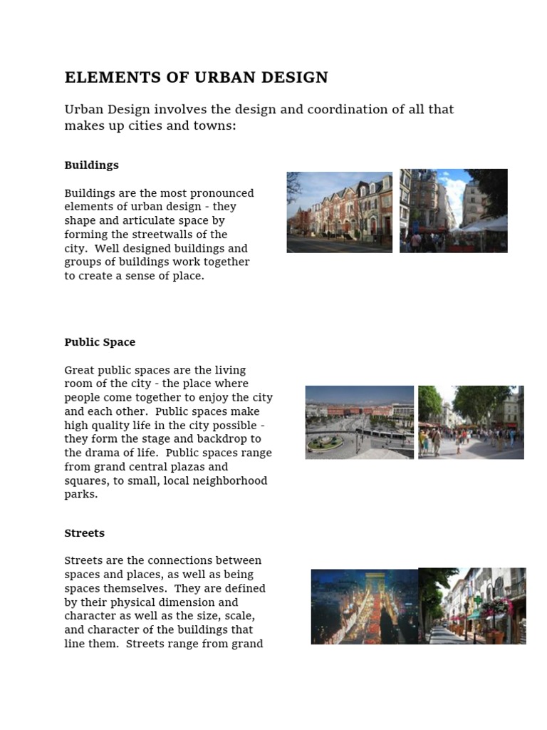 Urban Design Principles | PDF | Efficient Energy Use | Street
