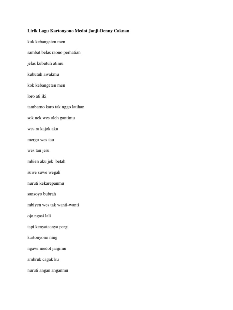 Lirik Lagu Jowo Pdf 