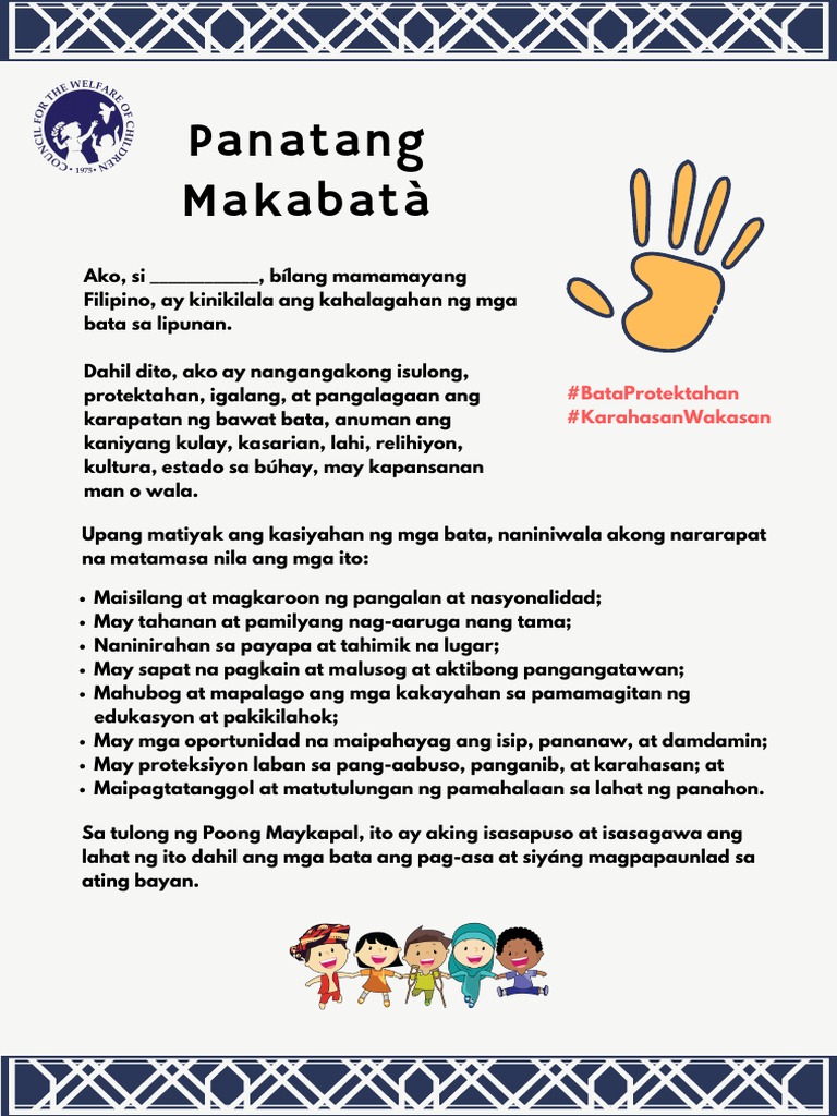 Panatang Makabata PDF | PDF