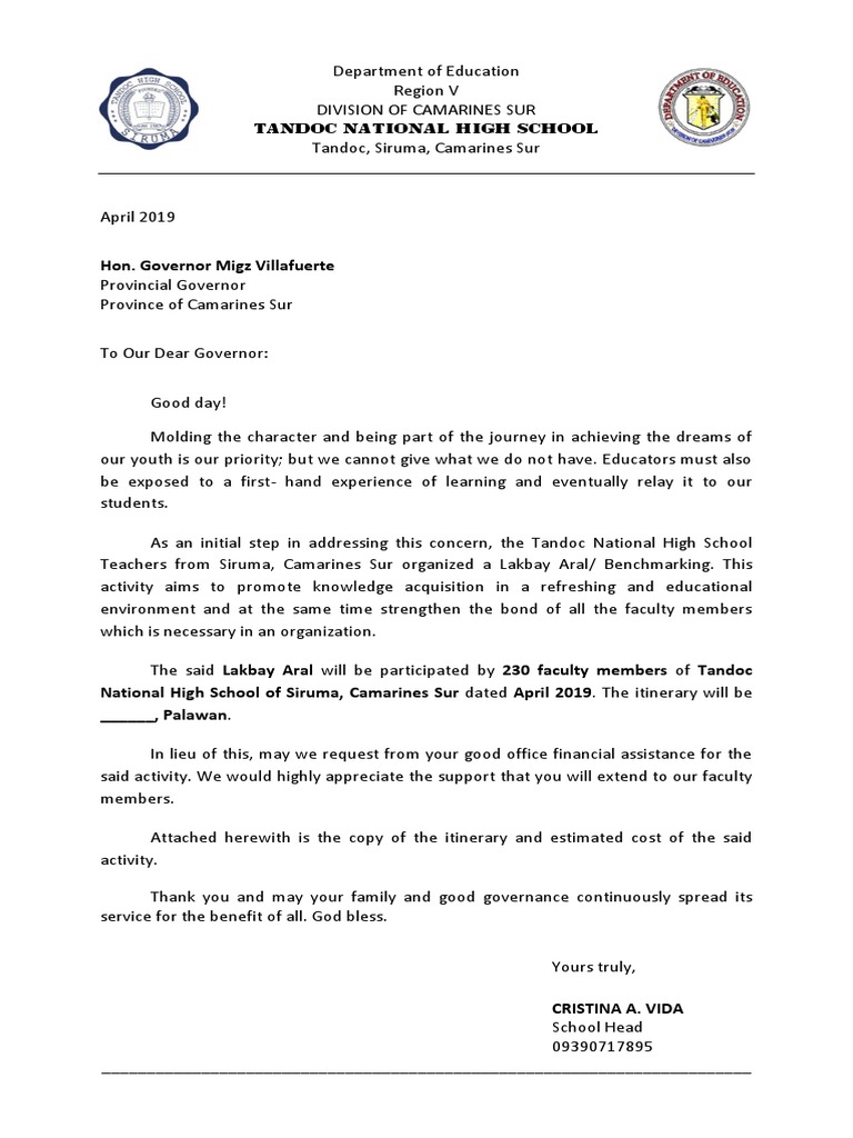 Benchmarking - Solicitation Letter | PDF