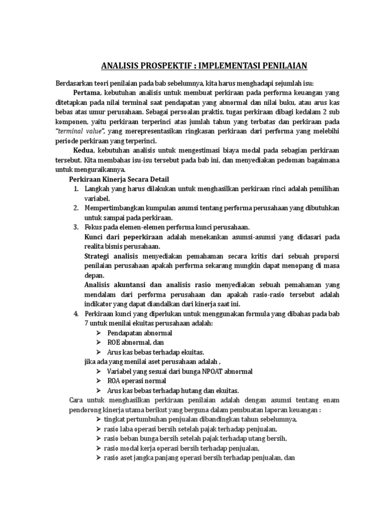 Analisis Prospektif | PDF