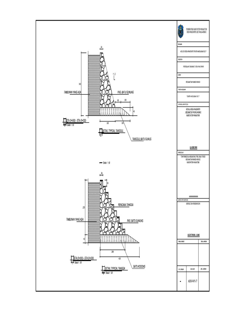 Detail Talud PDF | PDF