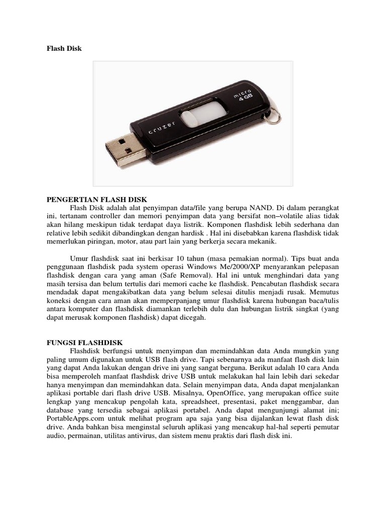 Pengertian Flashdisk | PDF